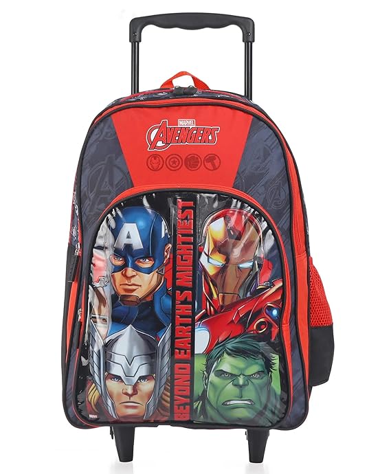 STRIDERS Avengers 18-Inch Trolley School Bag for Kids Perfect for Ages ...