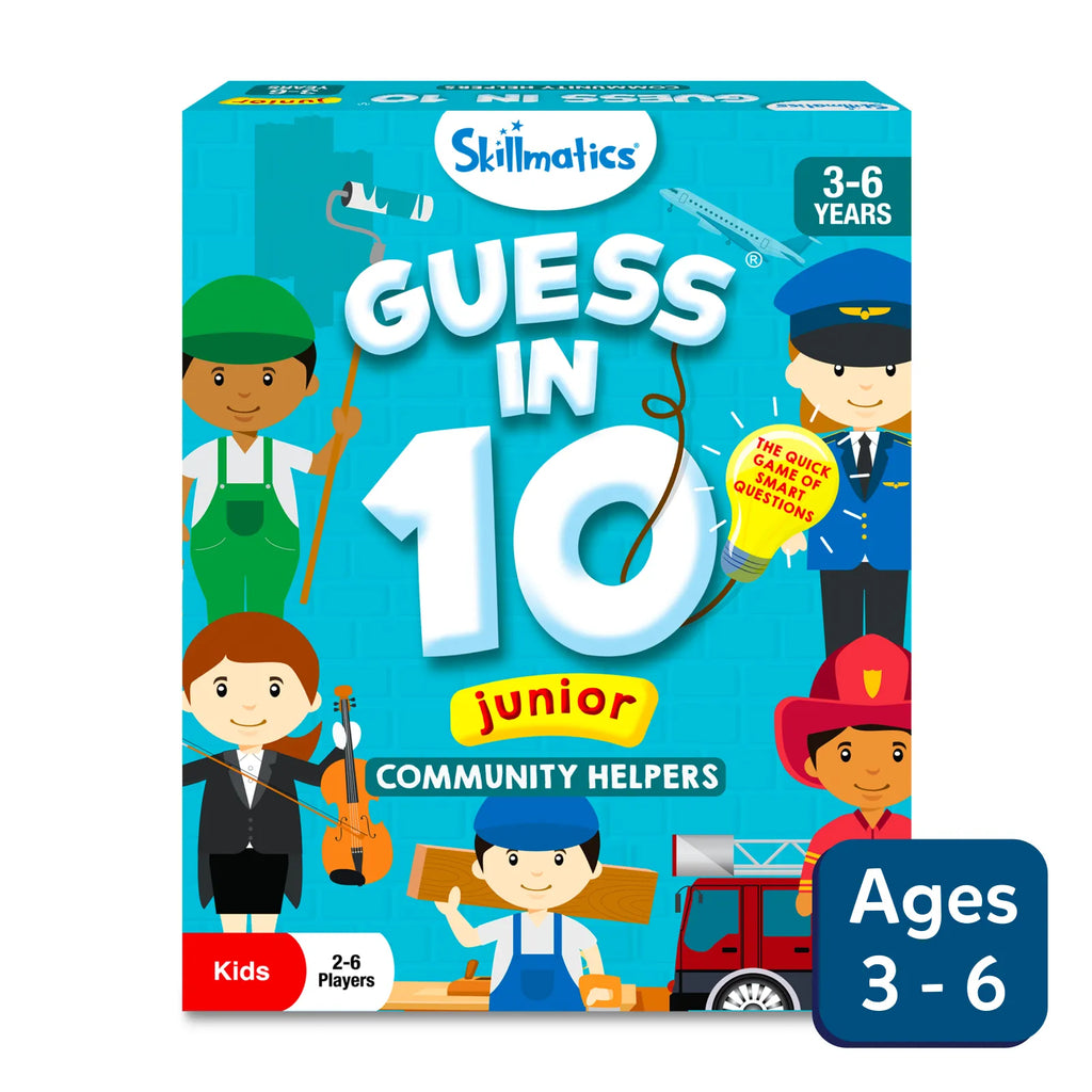Guess in 10 Junior: Community Helpers | Trivia card game – Cocoland