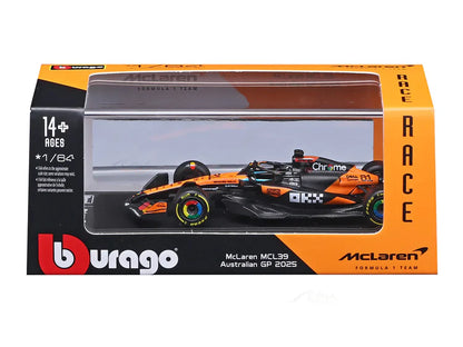 Bburago F1 MCLAREN MCL39 2025 Oscar Piastri -Australia GP 1/64 Scale M ...