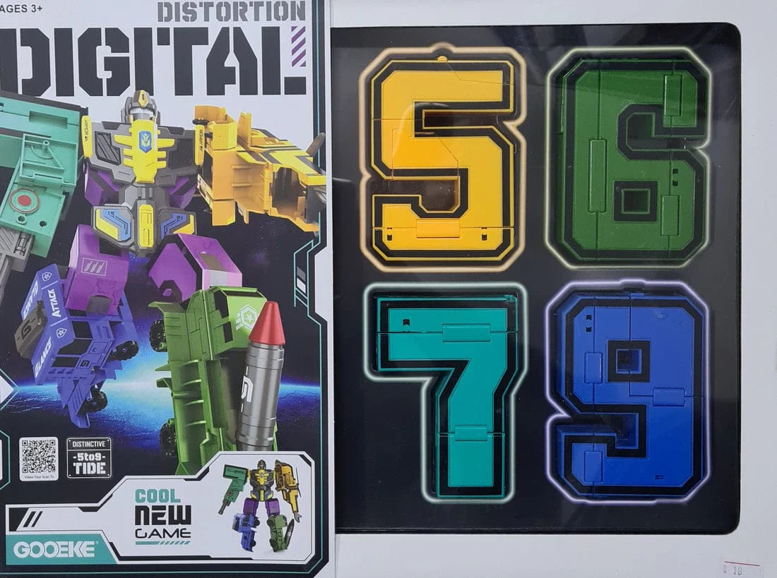 Godeke Digital Distortion Robot Toy, Transforming Action Figure ...